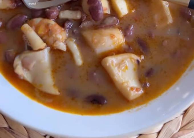 Feijoada de Choco Receita por Liz da Silva - Cookpad