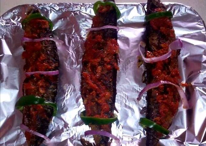 Grilled peppered Titus Fish Recipe by CookWithDorah - AbujaMom - Cookpad