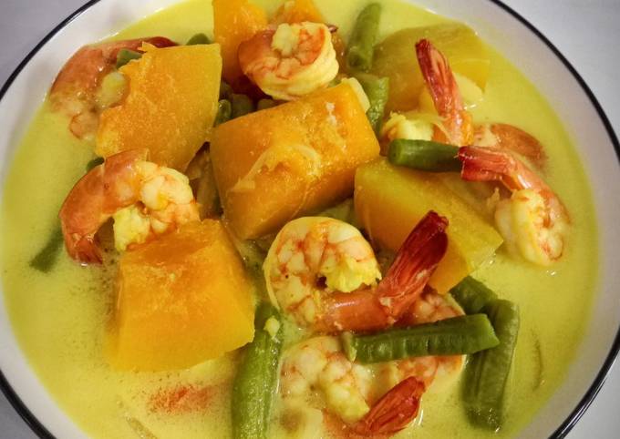 Resipi Masak Lemak Udang dan Labu oleh Noor Atika Mahamood - Cookpad