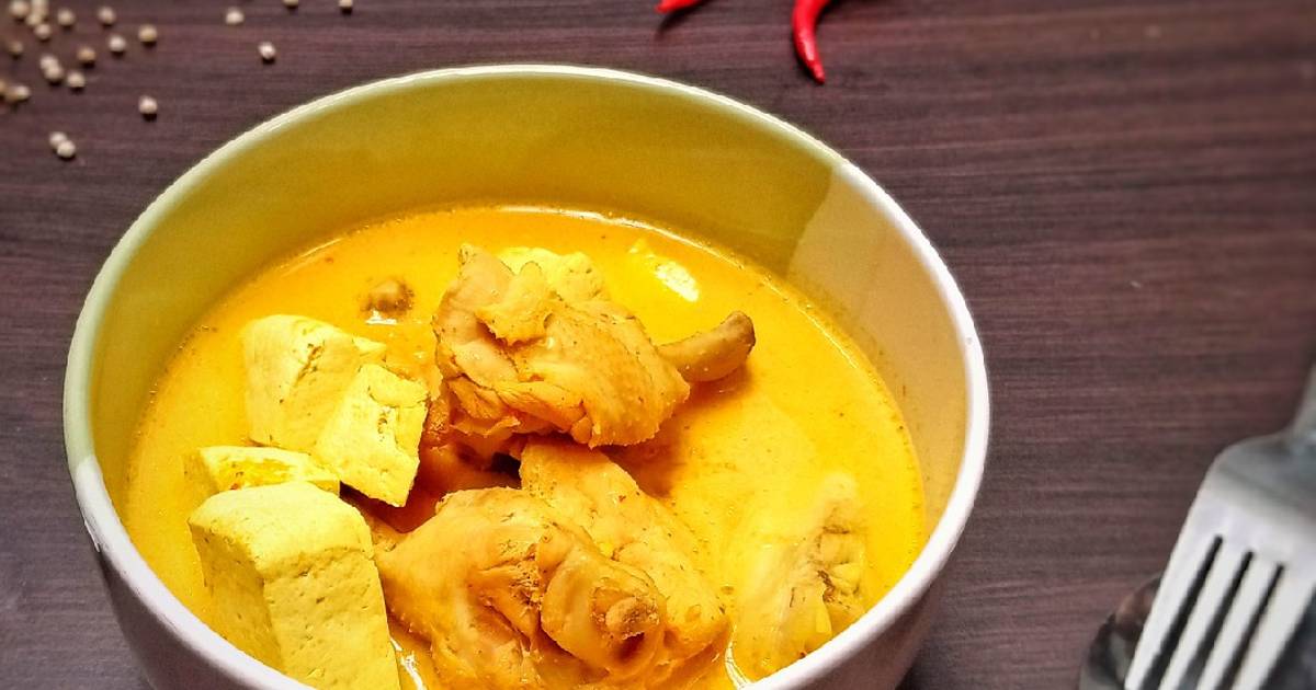 Resep Kare Godog Ayam Tahu oleh Lia Ariani - Cookpad