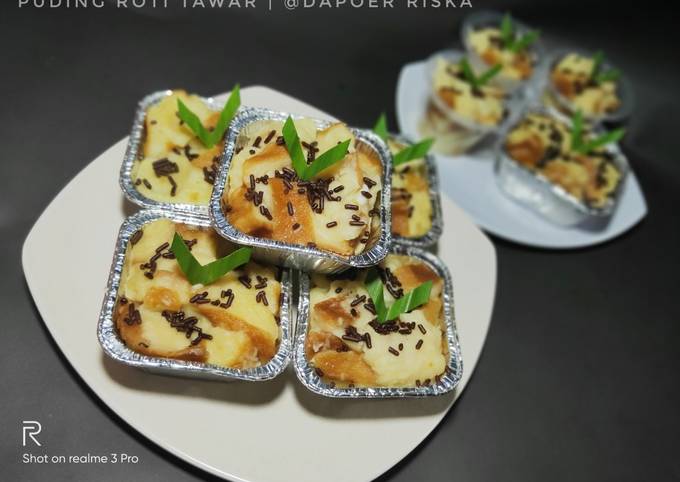 Resep Puding Roti Tawar Kukus Oleh Mak Riska Cookpad
