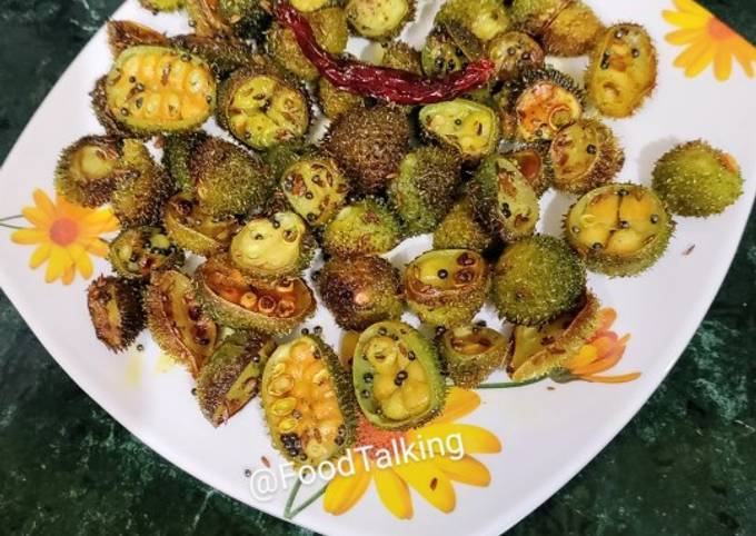 Spiny Gourd/Kantola Fry Recipe by Dr. Madhumita Mishra - Cookpad