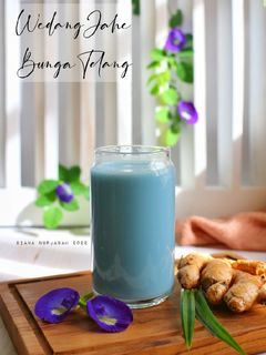 Resep Wedang Jahe Sereh Bunga Telang oleh yanti sutanto - Cookpad