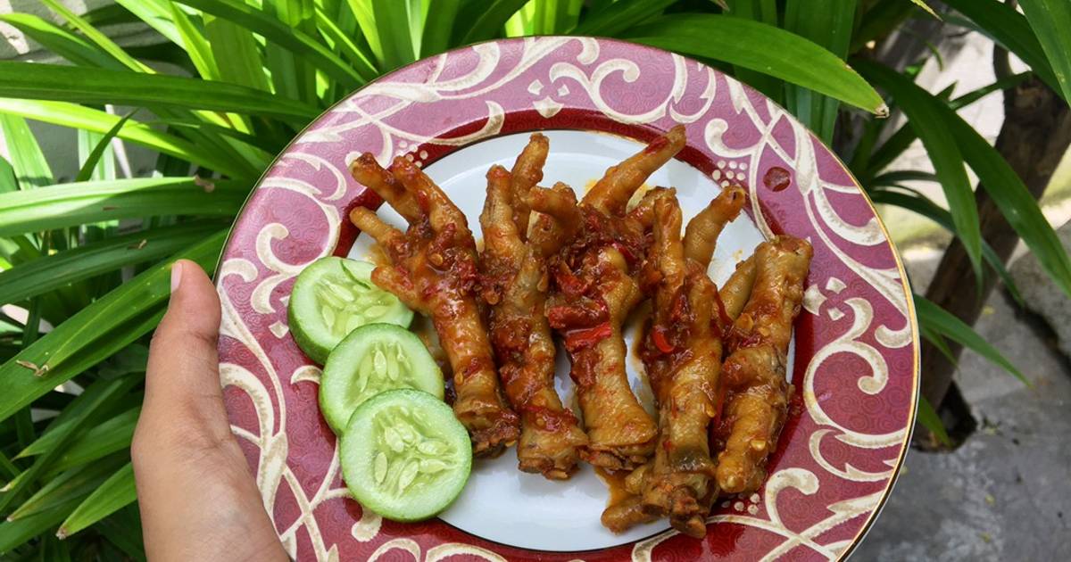 Resep Ceker mercon empuk bumbu merah oleh Nur zuliana - Cookpad