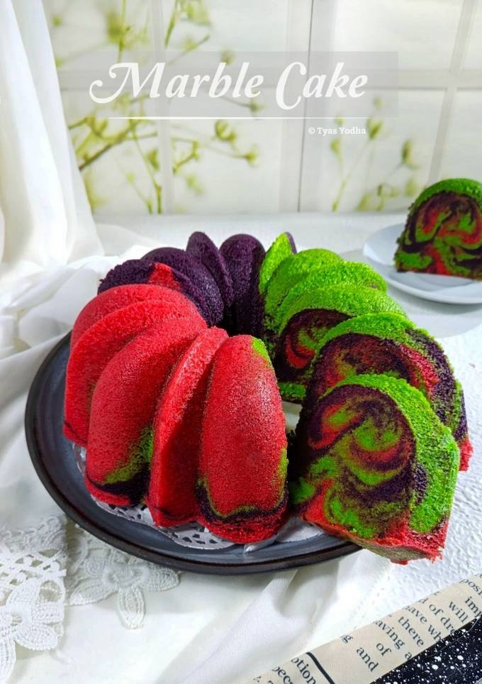 Resep Marble Cake / Neapolitan Butter Cake oleh Tyas yodha - Cookpad