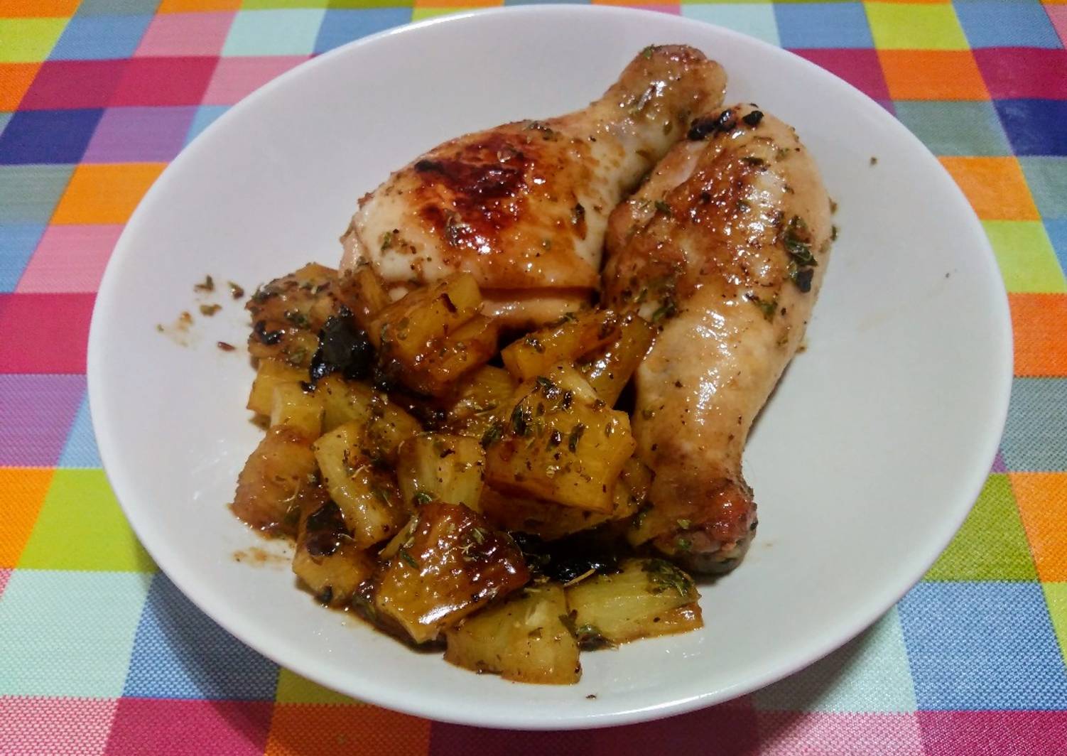 Pollo con piña y un toque picante Receta de Jesús Ruiz - Cookpad