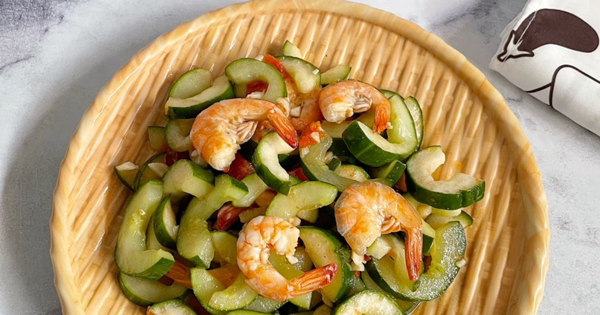 Resep Tumis Timun Jepang Udang oleh dpmentari - Cookpad
