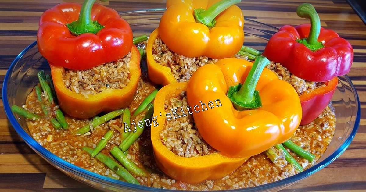 4 resep stuffed bell peppers enak dan mudah - Cookpad