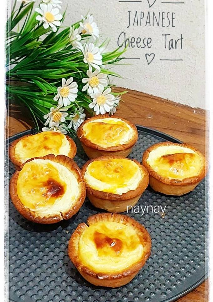 Resep Japanese Cheese Tart (Tips agar kulit pie tidak menggembung) oleh ...