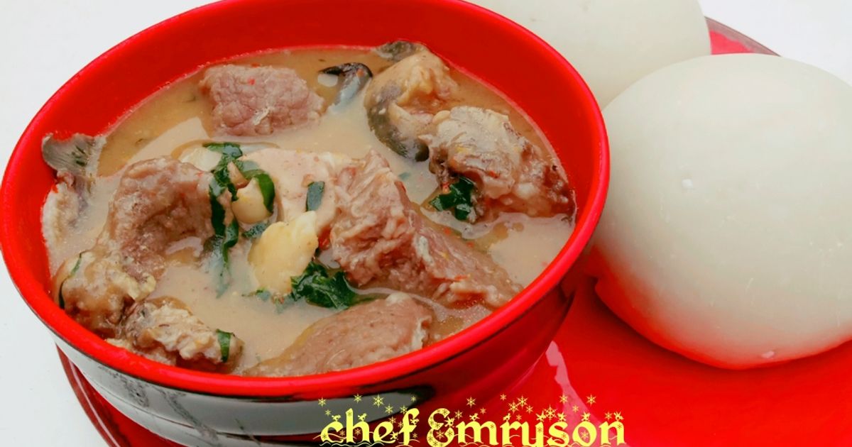 Nsala Soup(white Soup) With Cat Fish & Beef 😋😋 Recipe by Emryson's ...