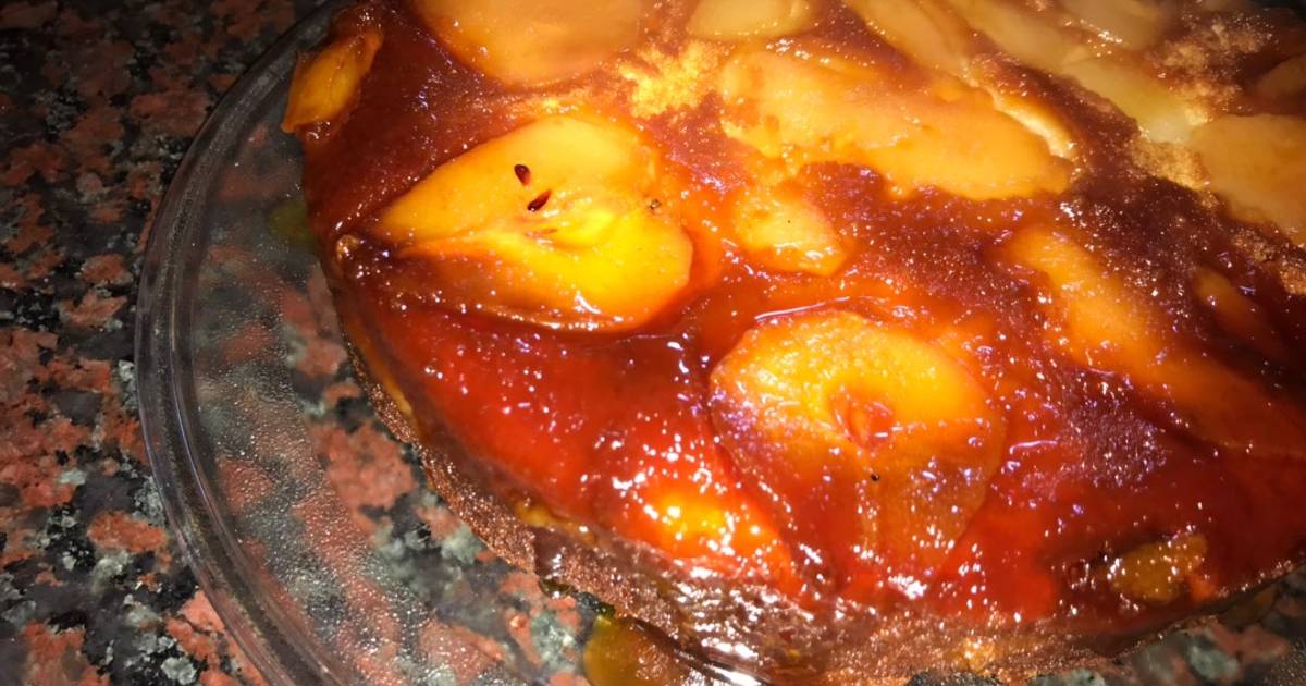 Torta invertida de Pera Receta de Karen Pistán- Cookpad
