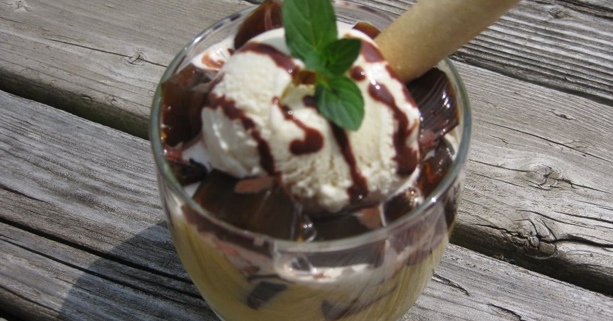 Exotic Mango & Coffee Jelly Parfait Recipe by Chez-k