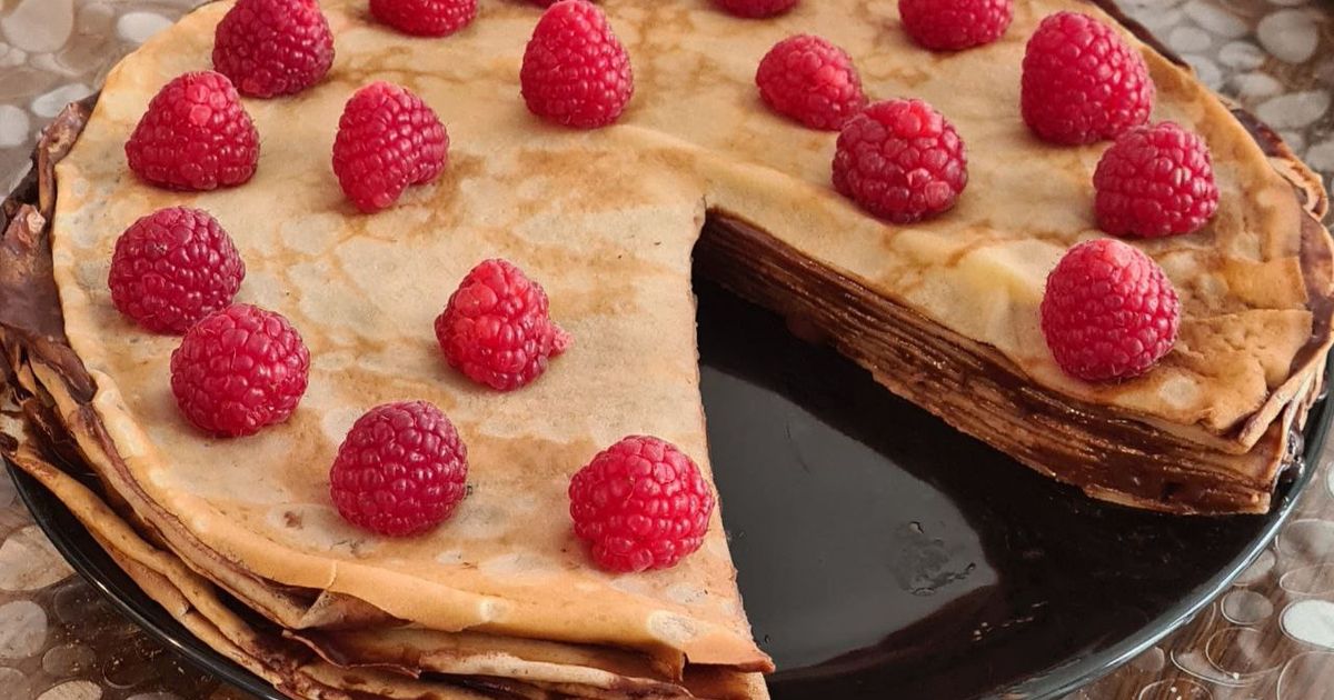 Chocolate Raspberry Crêpe Cake Recipe By Cuistorando