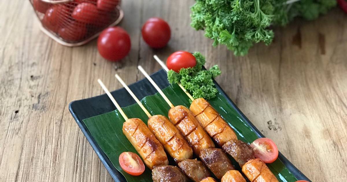 Resep Sate Sosis Baso BBQ oleh adis afriani - Cookpad