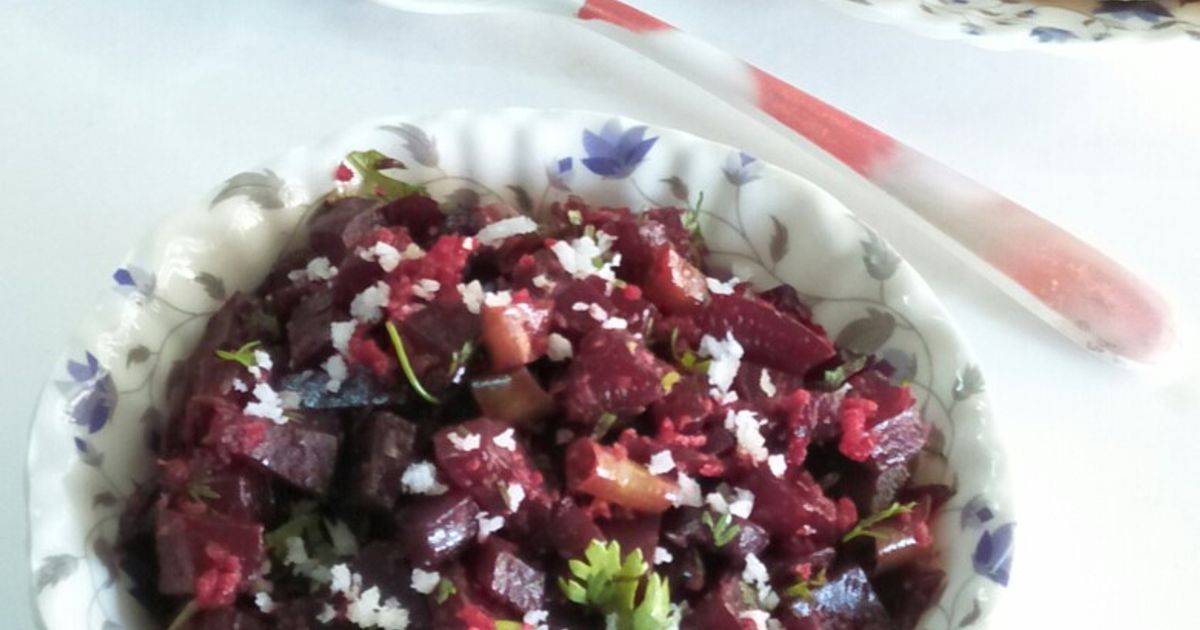 Beetroot Bhaaji (Quick Beetroot Stir Fry Vegetable) Recipe by Pooja M ...