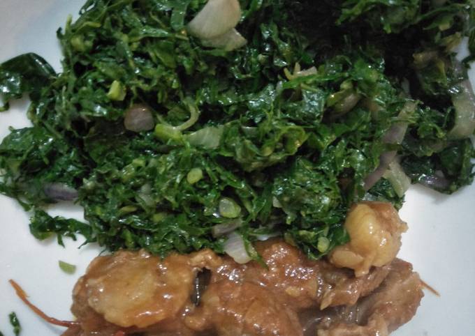 Sukuma wiki with beef Recipe by Shalon viola - Cookpad