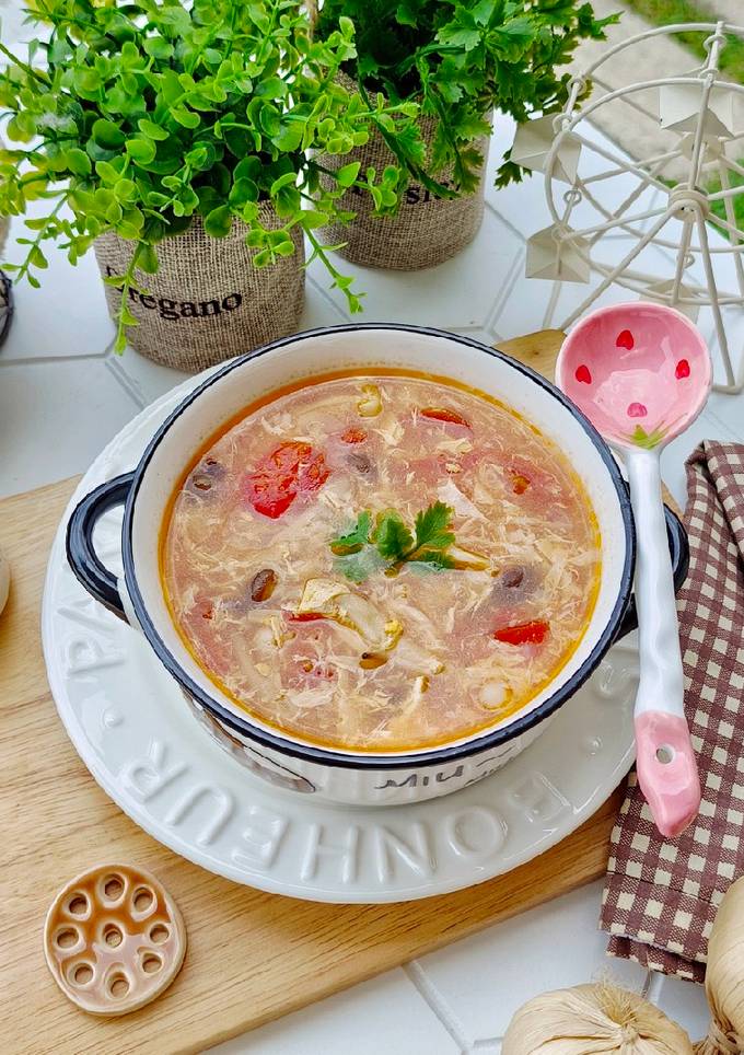 Resep Sup jamur telur tomat oleh Ine Setiawati - Cookpad