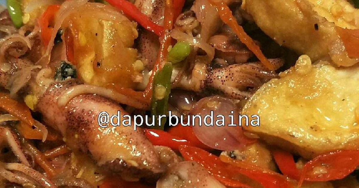 Resep Cumi Tahu Mercon oleh Diana Yuki - Cookpad