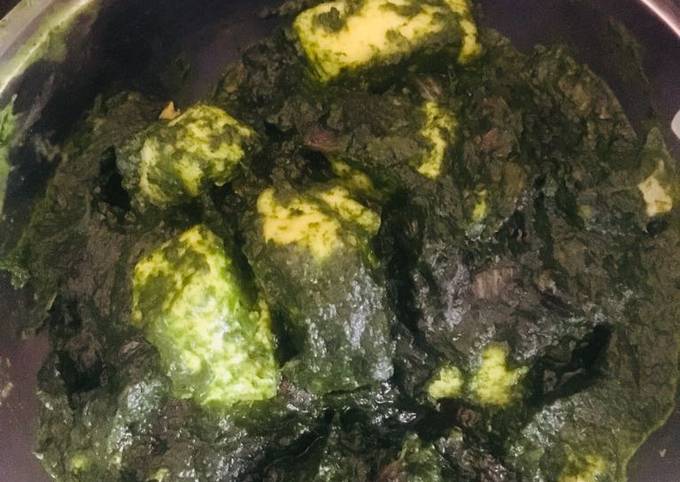 Palang paneer Recipe by Mohor Sen - Cookpad
