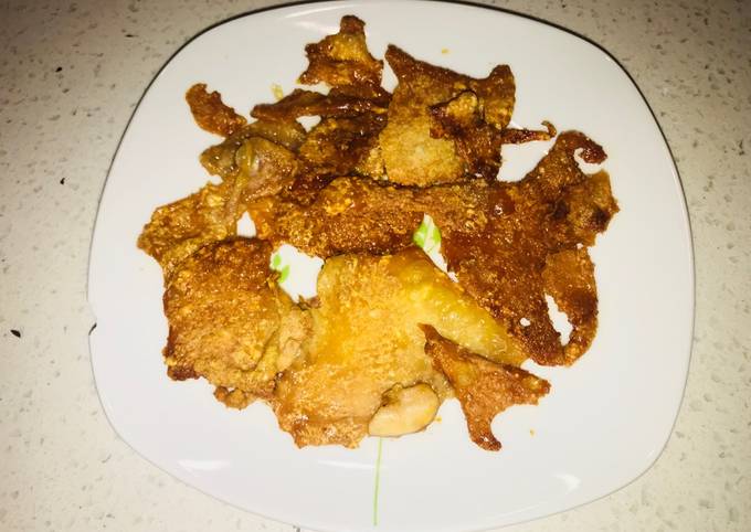 Snack de piel de pollo asada y crujiente Receta de Patricia Quiroga ...