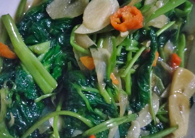 Resep Oseng Kangkung Super Lezat Pedas Manis dan Gurih oleh Bela ...