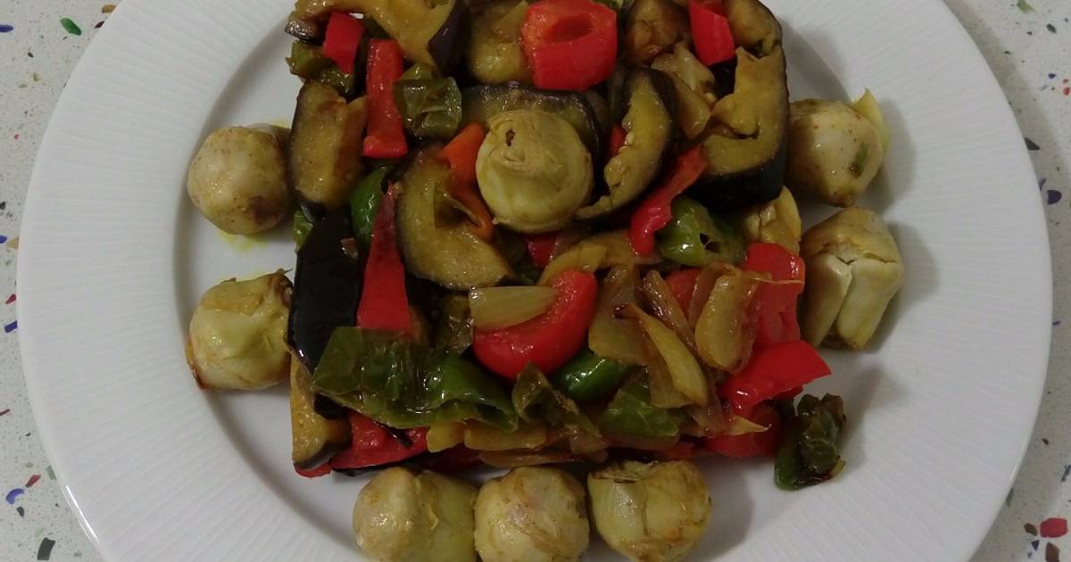 Mix de verduras salteadas con ras el hanout Receta de Mari J.- Cookpad