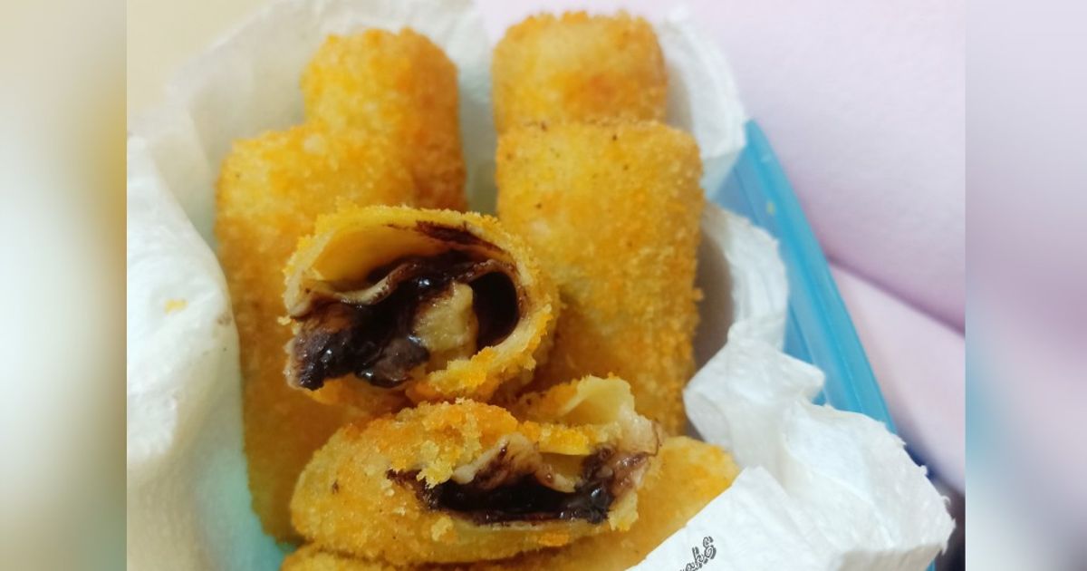 Resep Risol Pisang Coklat oleh Wajan_makE - Cookpad