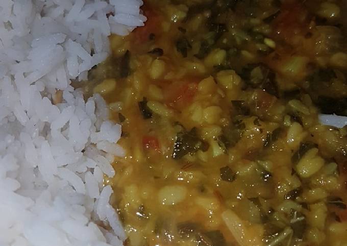 Cholai bhaji dal Recipe by Shrajiv Kosanam - Cookpad