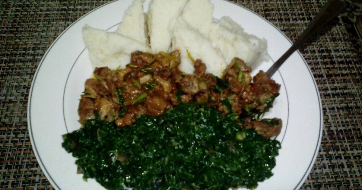 Ugali & stew Recipe by Joyce Kariuki - Cookpad