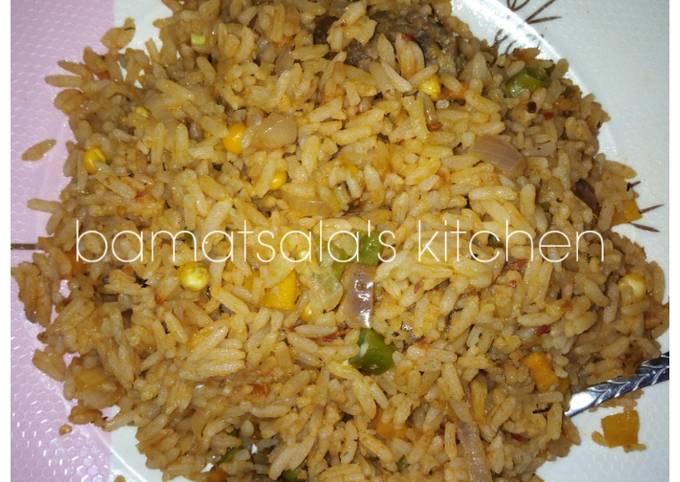 Liberian jollof rice girki daga Bamatsala's Kitchen - Cookpad