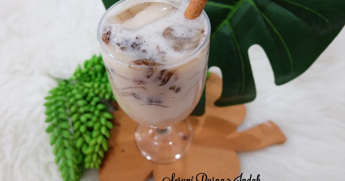 Resep Es Teh Tarik Cincau Hitam oleh Seruni Puspa Indah - Cookpad
