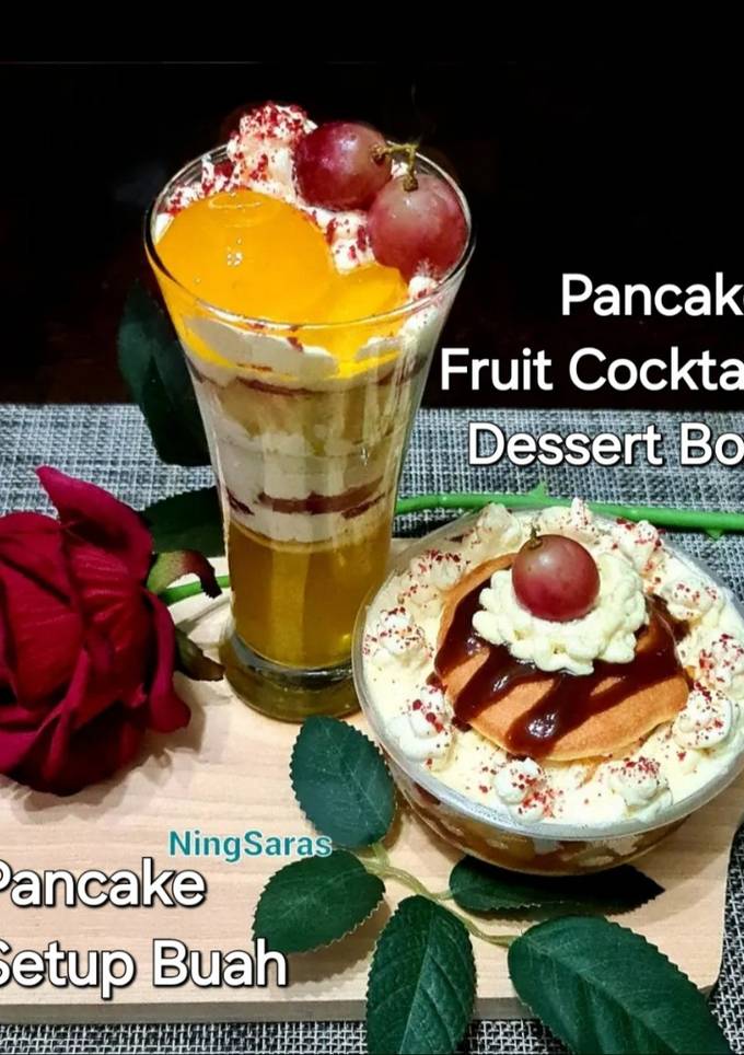 Resep Pancake Setup Buah Dessert Box 🥞🍮_(Cream Ekonomi$) oleh NingSaras ...