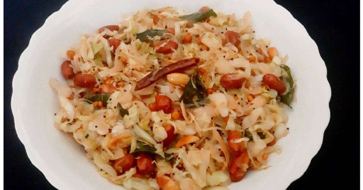 Cabbage Stir Fry / Stir Fried Cabbage (Patta Gobhi) Recipe by Jibita ...
