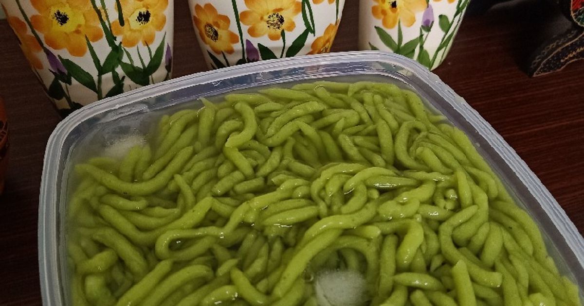 Resep cara membuat cendol simple rumahan enak dan mudah - Cookpad