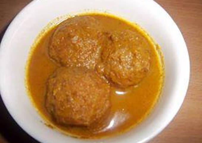 Mutton balls with cream' sauce for lunch :) Recipe – Recipe Place