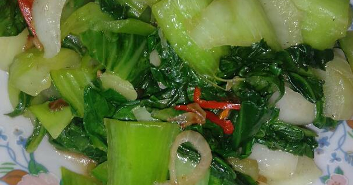 Resep Tumis Sawi Sendok oleh Mama Bintang&Alfatih - Cookpad
