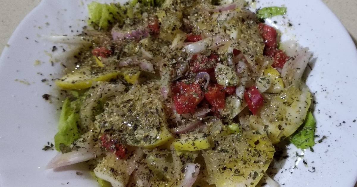 Ceviche de ensalada Receta de Maricel Menal Cervelló- Cookpad