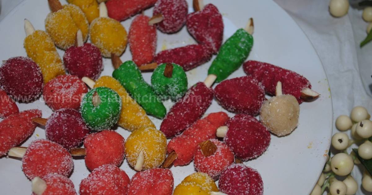 Persian Mulberry marzipan sweets (Tut شیرینی بادامی) Recipe by Rozina ...