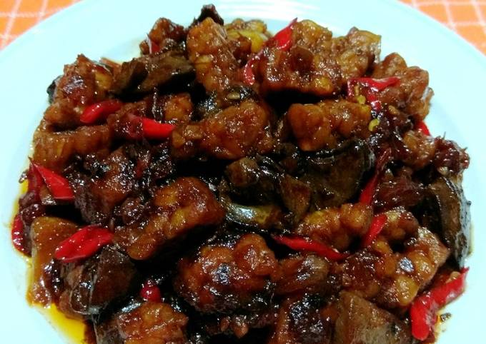 Resep Oseng Tempe Hati Ayam oleh Restu (Mommy Ano_ieL) - Cookpad