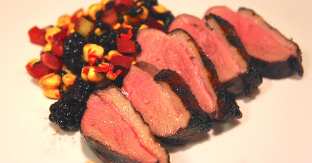 Duck Breasts With Blackberry Corn Relish Recipe By L.Nightshade
