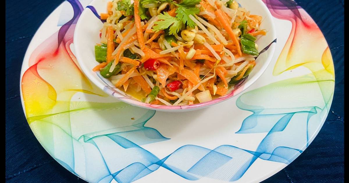 Moong beans sprout salad Recipe by Travel with Hena - Cookpad