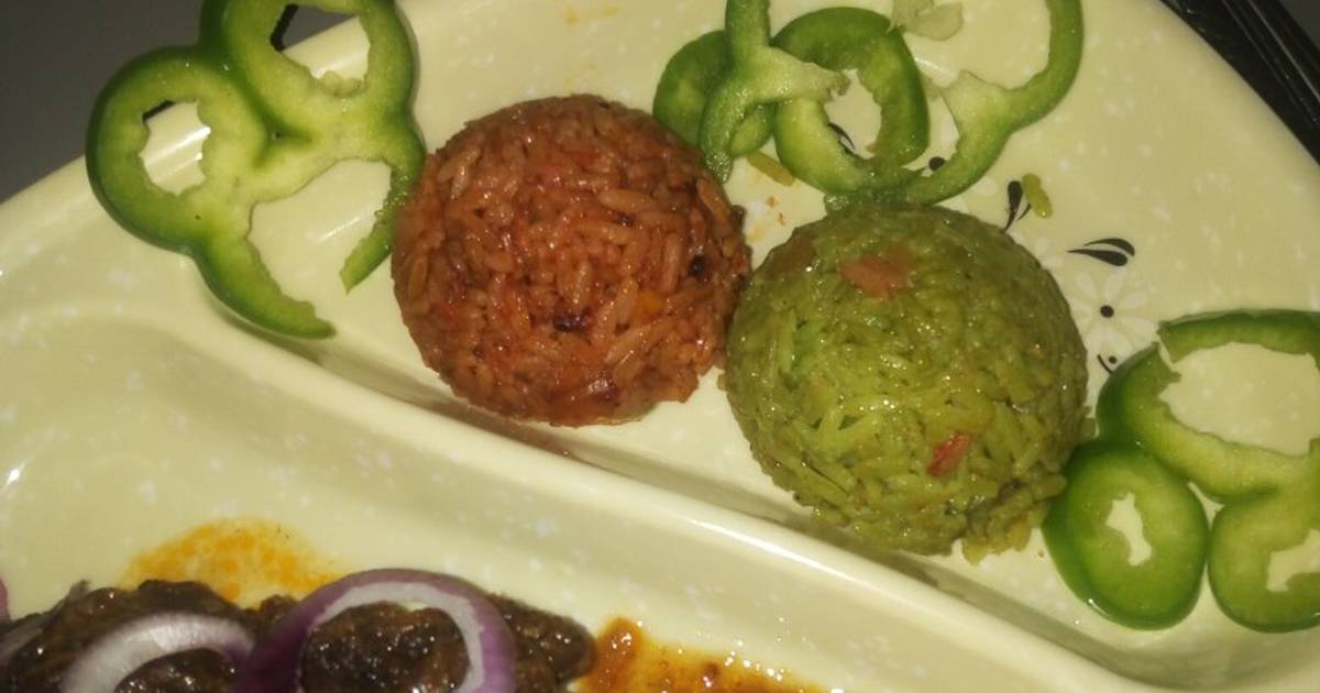 Colourful rice Recipe by Aisha BG Kyari - Cookpad