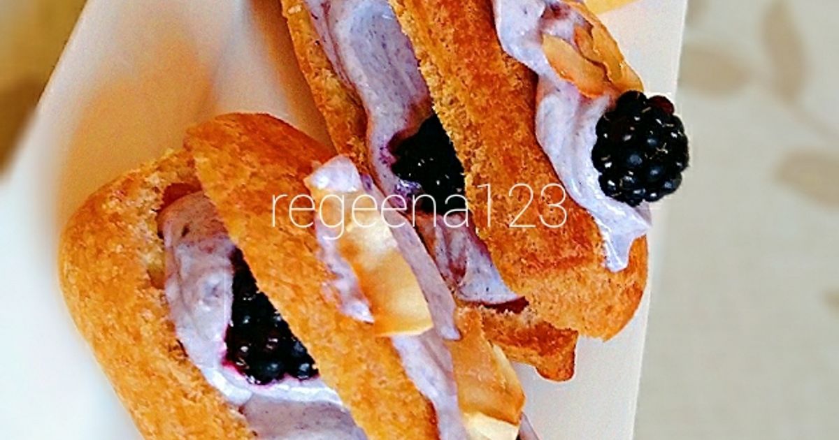 Resep éclair Black Berry Vla oleh Regeena_123🌷 - Cookpad