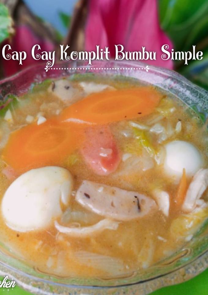 Resep Cap cay komplit bumbu simple oleh B'Kitchen - Cookpad