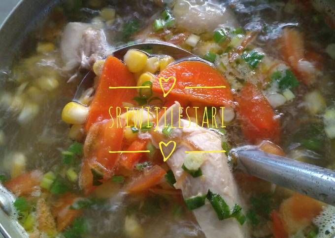 Resep Sup ayam ala KFC oleh sri wiji lestari - Cookpad