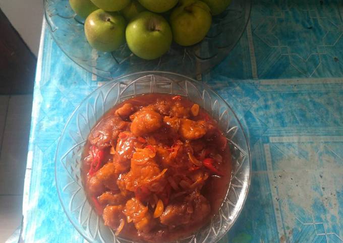 Resep Crispy Chicken Saus Asam Manis Pedas oleh Revina Giorgino Abraham ...