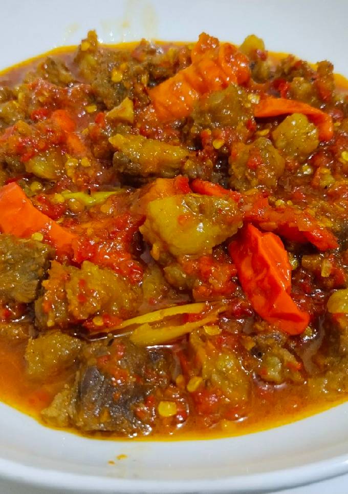 Resep Oseng mercon daging sapi + tetelan oleh Kiki_Nomuyepo - Cookpad