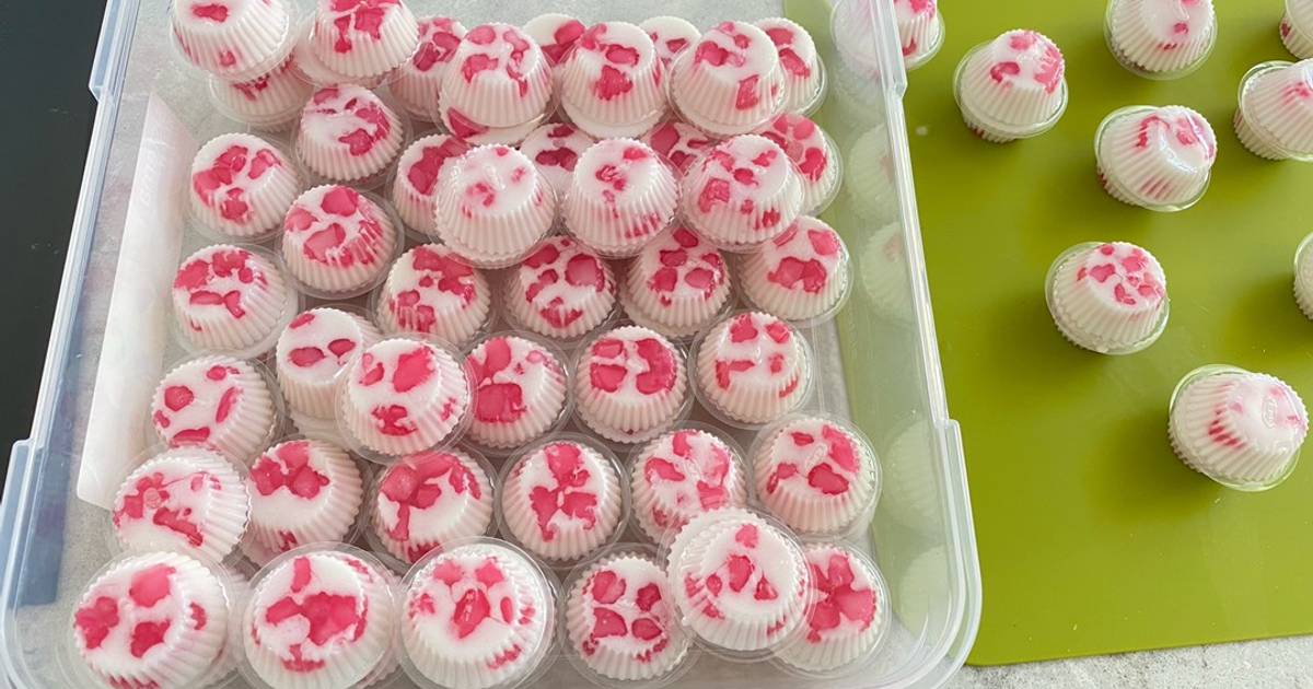 Red Ruby (Tub Tim Grob) Coconut Milk Jelly Recipe by Pakprawee - Cookpad