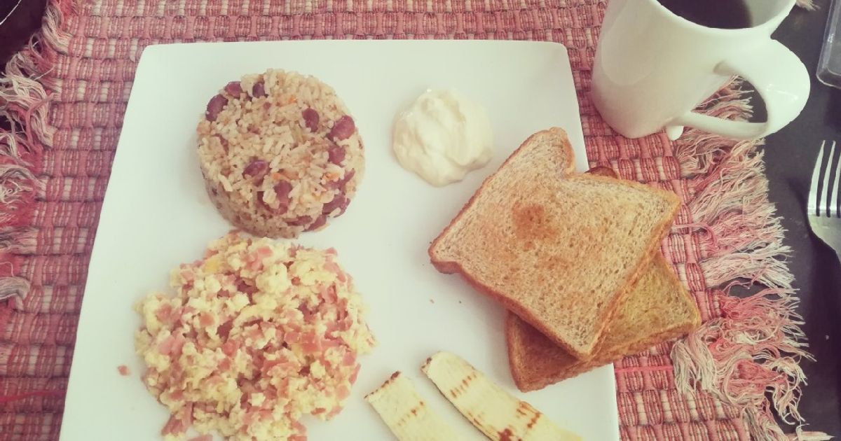 Desayuno Fuerte #1 Gallo Pinto Tico 🇨🇷 Receta de A la Katha 👩‍🍳- Cookpad