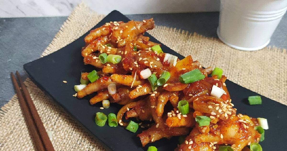 Resep Maeun Dakbal, Ceker pedas ala negeri para Oppa oleh Sach Kitchen ...